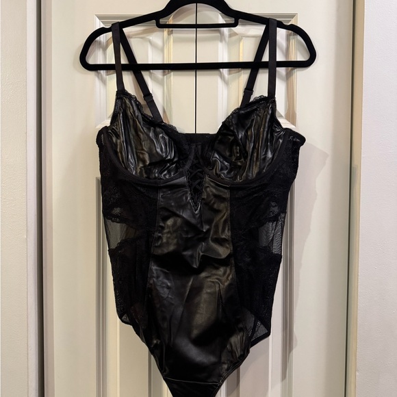 torrid | Intimates & Sleepwear | Torrid Black Lace And Satin Bodysuit ...